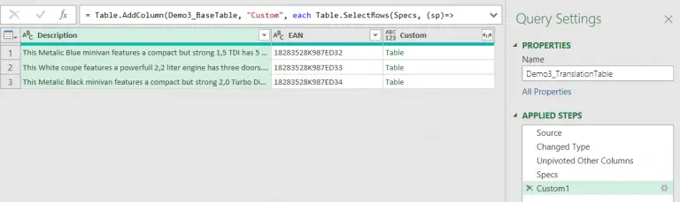 Turning Product Descriptions into a list of attributes with Power Query ...