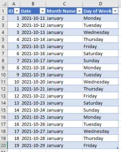 How to Highlight Weekend Dates in Excel Table - Excel UnpluggedExcel ...